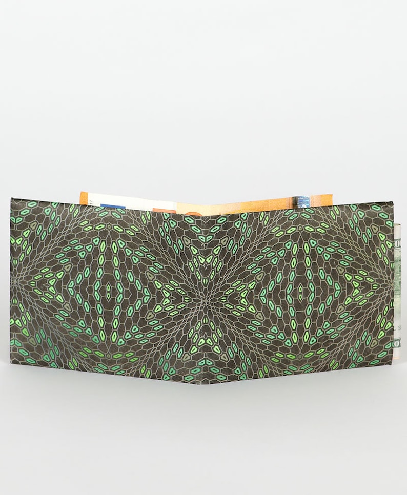 Tyvek Paper Wallet Psychedelic Mens Wallet Slim Wallets for | Etsy