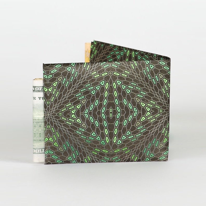 Tyvek Paper Wallet, Psychedelic Mens Wallet, Slim Wallets for Men, Gift ...