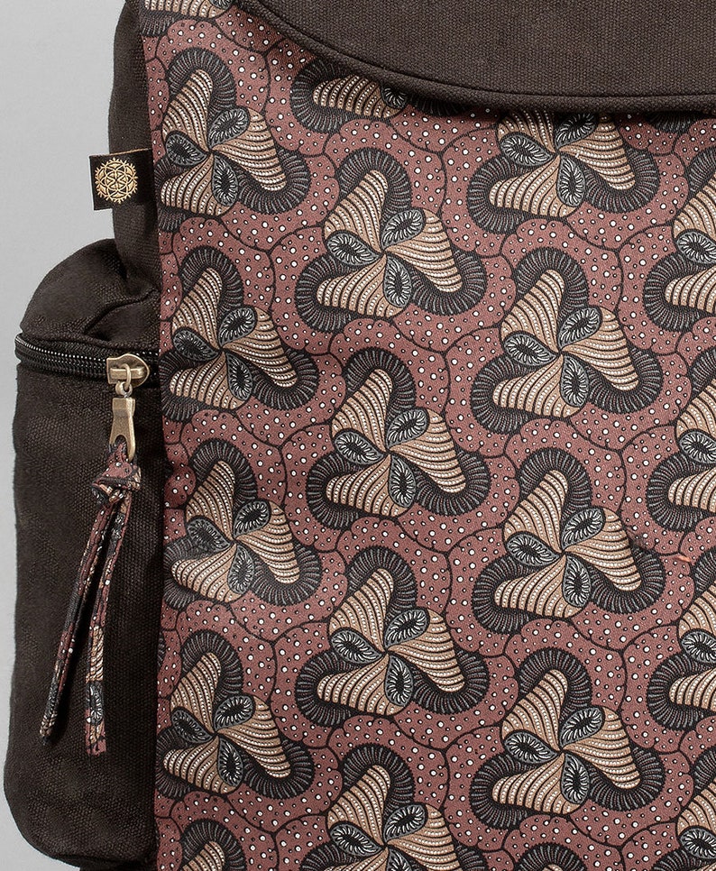 Trippy Backpack Laptop Backpack Screen Printed Magic - Etsy