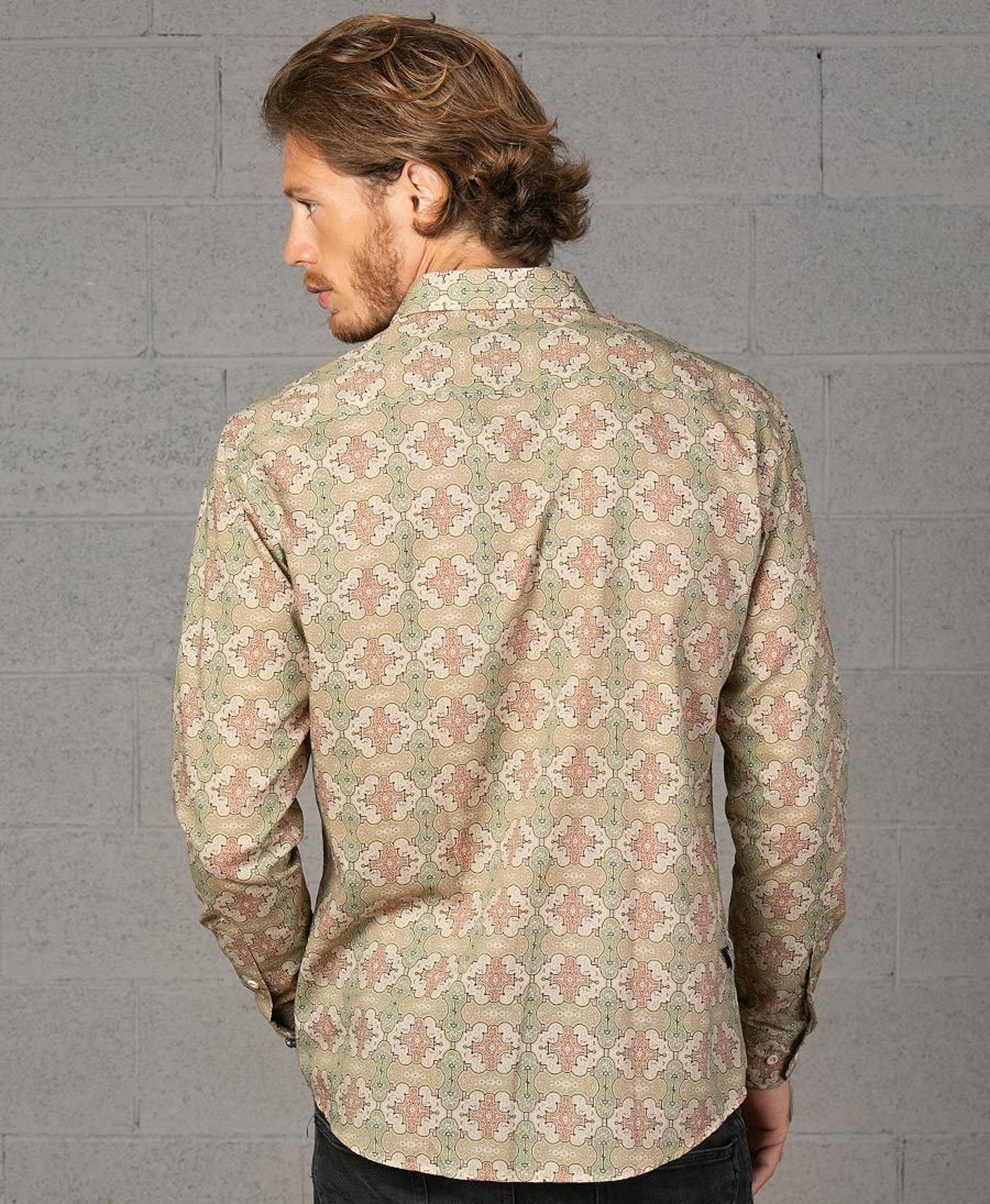 Mens Button Down Shirt Retro Bohemian Clothing Hipster - Etsy