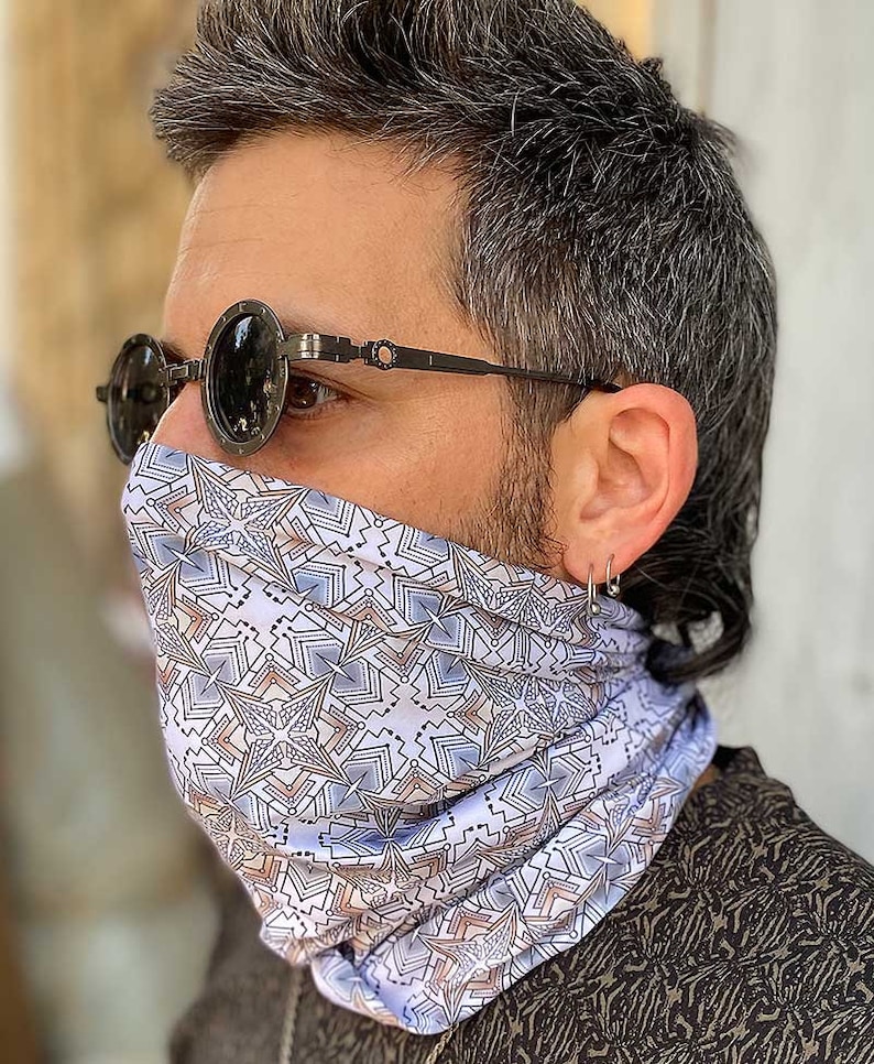 Festival Dust Mask, Neck Gaiter for Men, Washable and Reusable ...