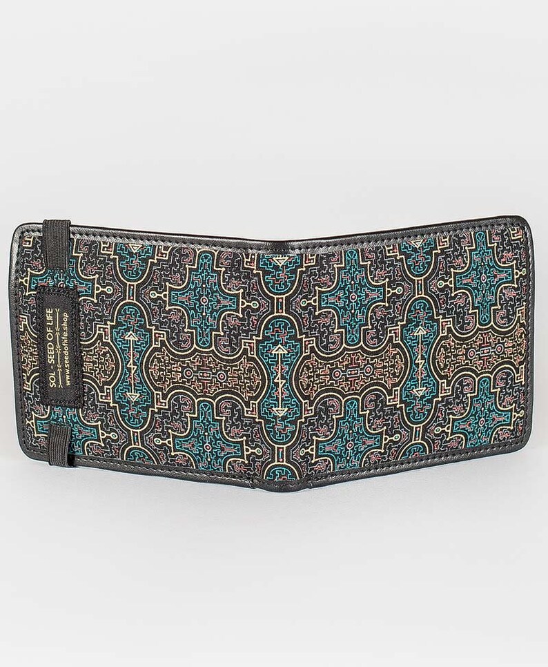 SHIPIBO Wallet For Men Canvas Wallet With Coin Pocket Tribal | Etsy