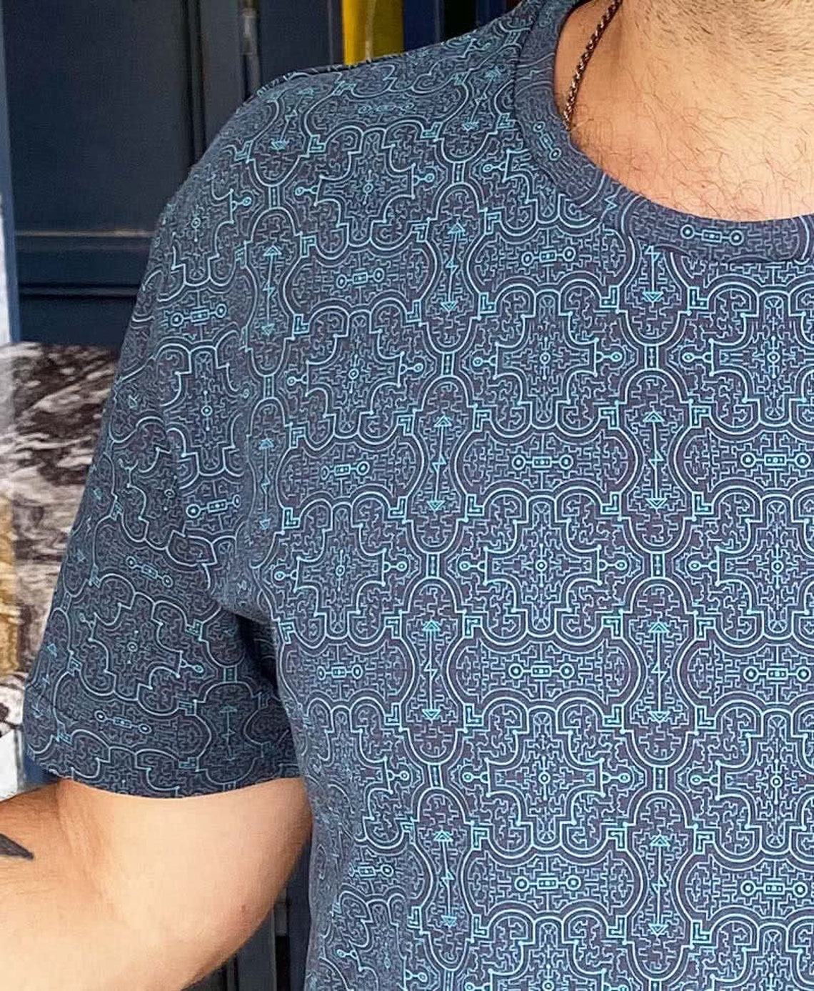 Psychedelic Shipibo Shirt for Men Ayahuasca Shamanic | Etsy