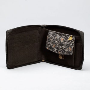 Bee Hive Wallet for Men, Bifold Wallet, Vegan Wallet, Mens Wallet, Bee ...