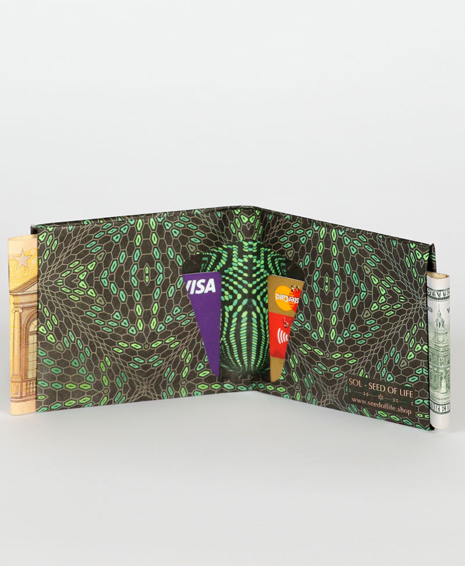 Tyvek Paper Wallet, Psychedelic Mens Wallet, Slim Wallets for Men, Gift ...