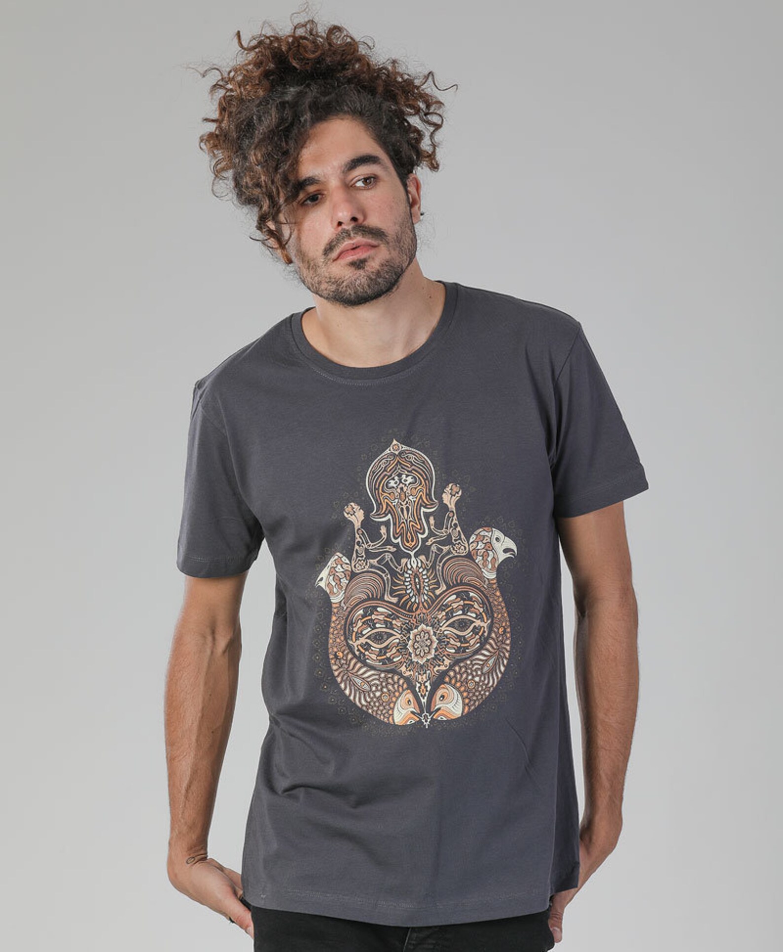 Black Hamsa Shirt for Men Psy Clothing Mens T-shirt Sacred | Etsy