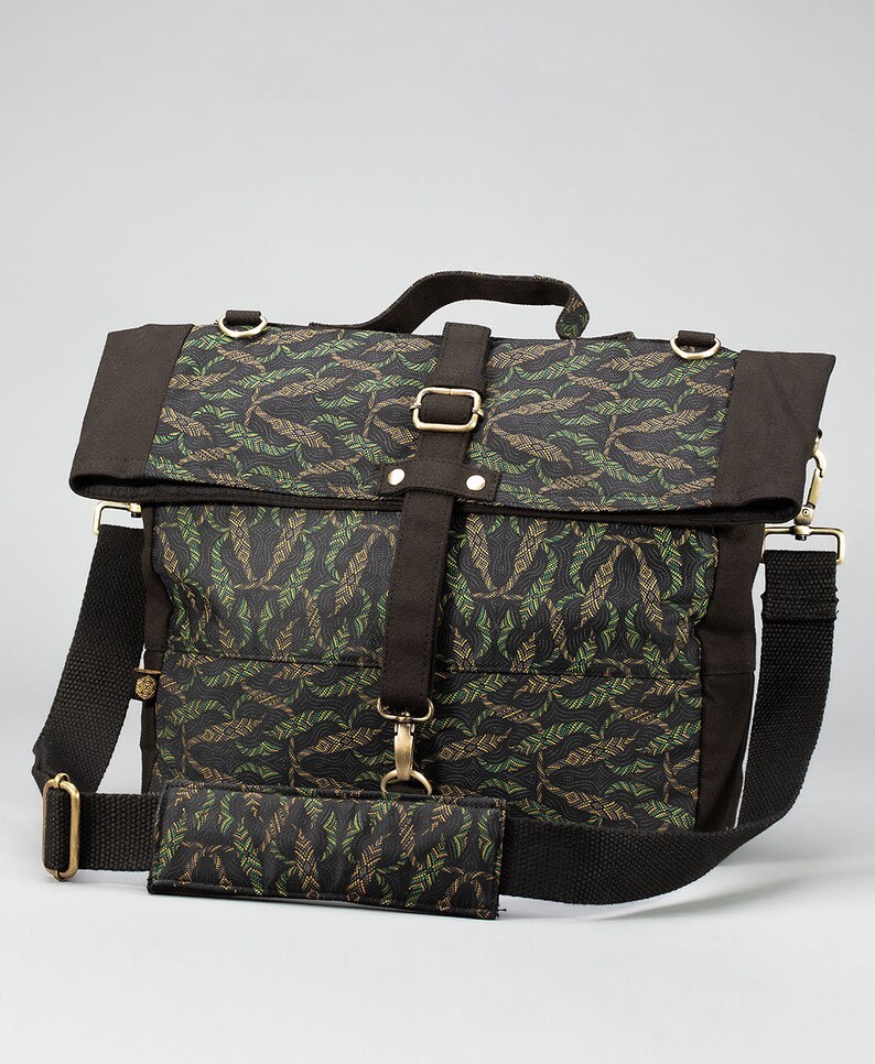 Canvas Messenger Bag Laptop Messenger Bag 14.5 Inch Laptop - Etsy