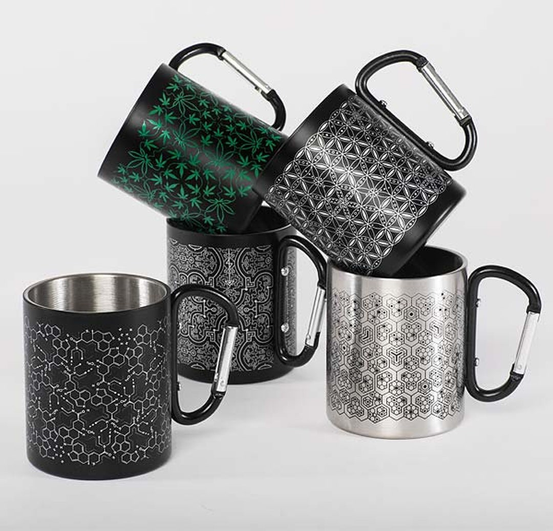 Unique Travel Mugs- Stainless Steel Mug- Carabiner Mug- Gift for ...