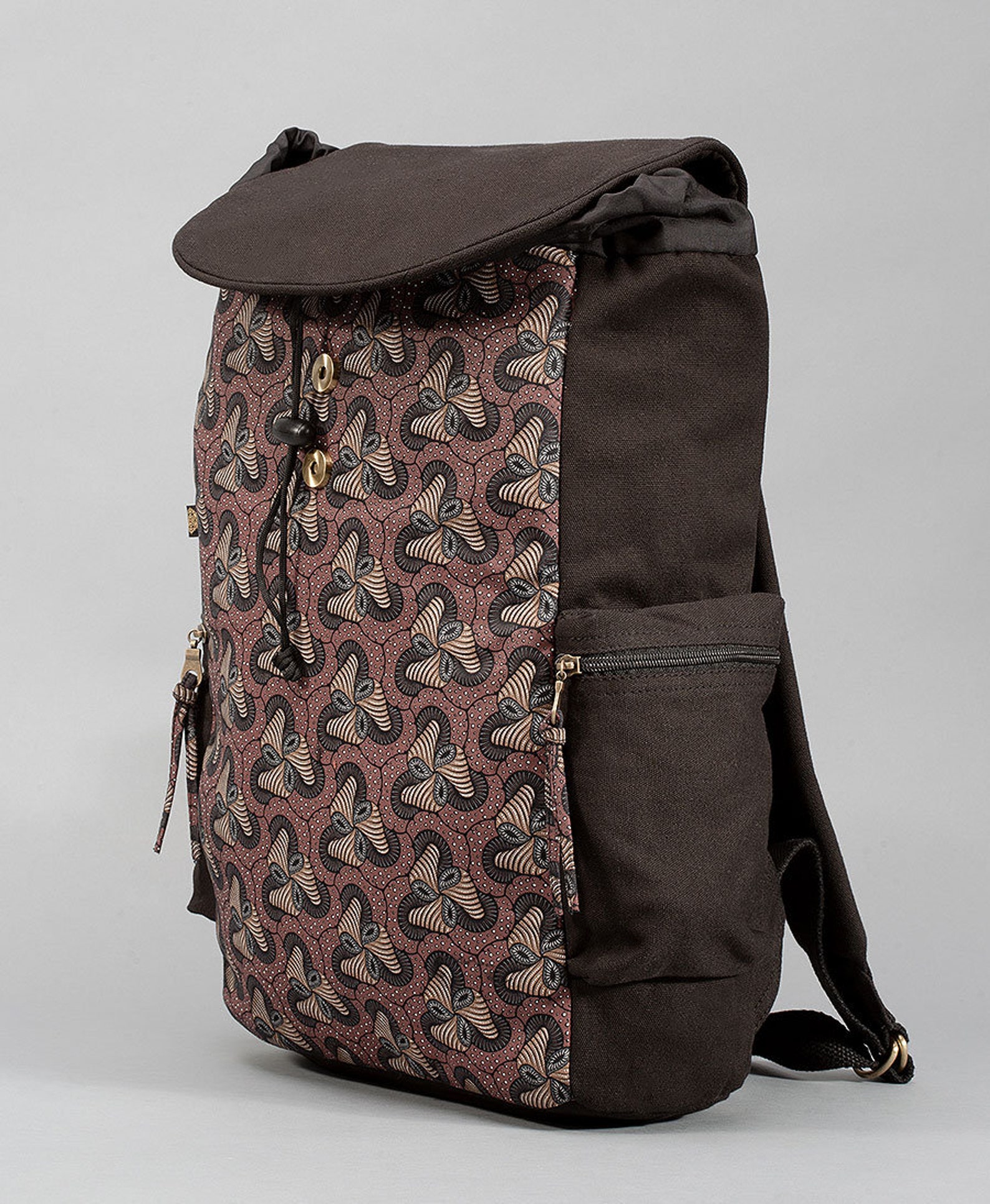 Trippy Backpack Laptop Backpack Screen Printed Magic - Etsy