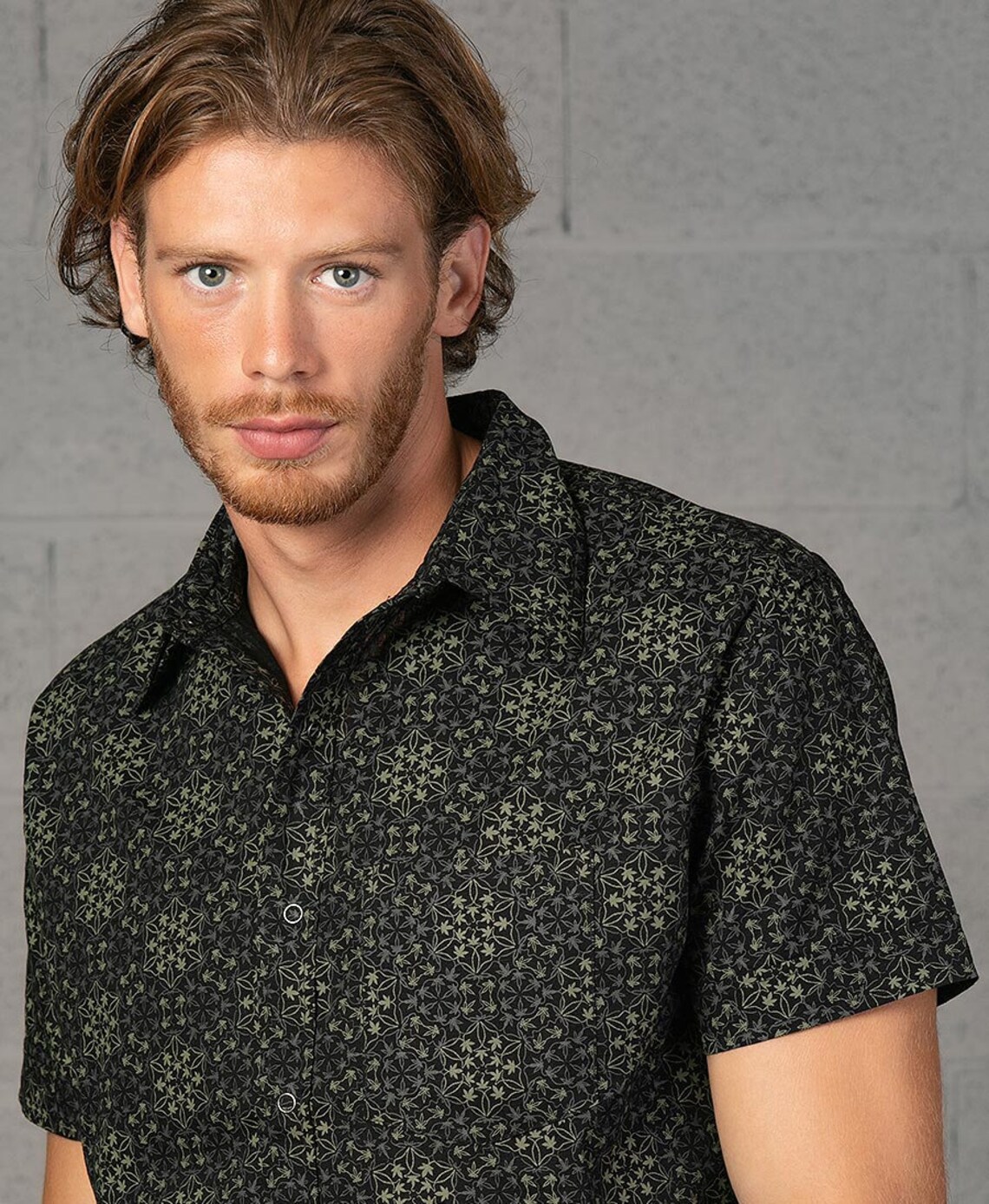 Unique Button up Shirt for Men, Button Down Shirt, Marijuana Leaf Print ...