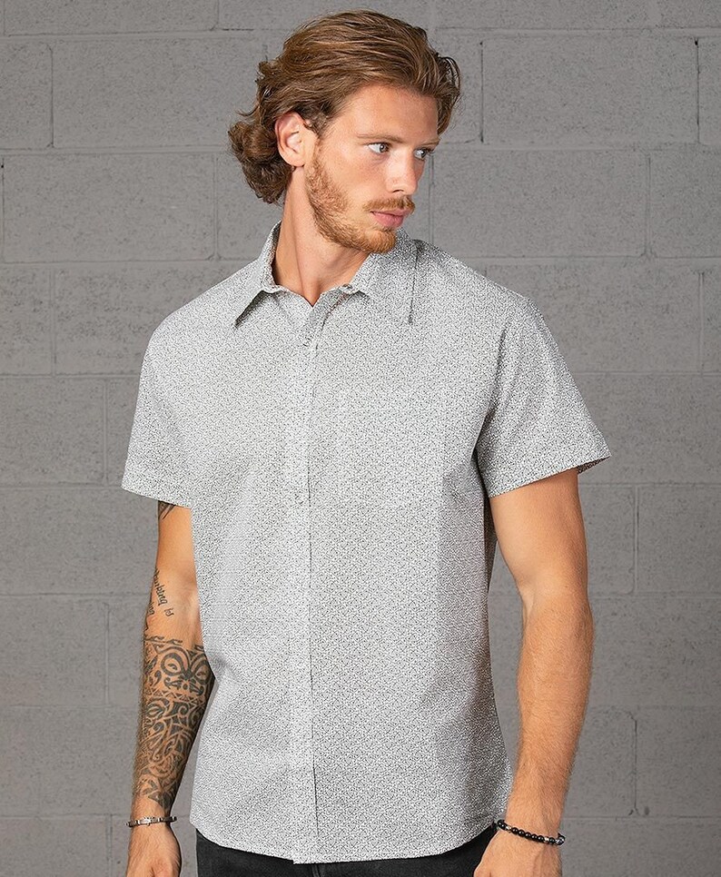 Atom Molecule Mens Button up Shirt Psychedelic All Over Print | Etsy