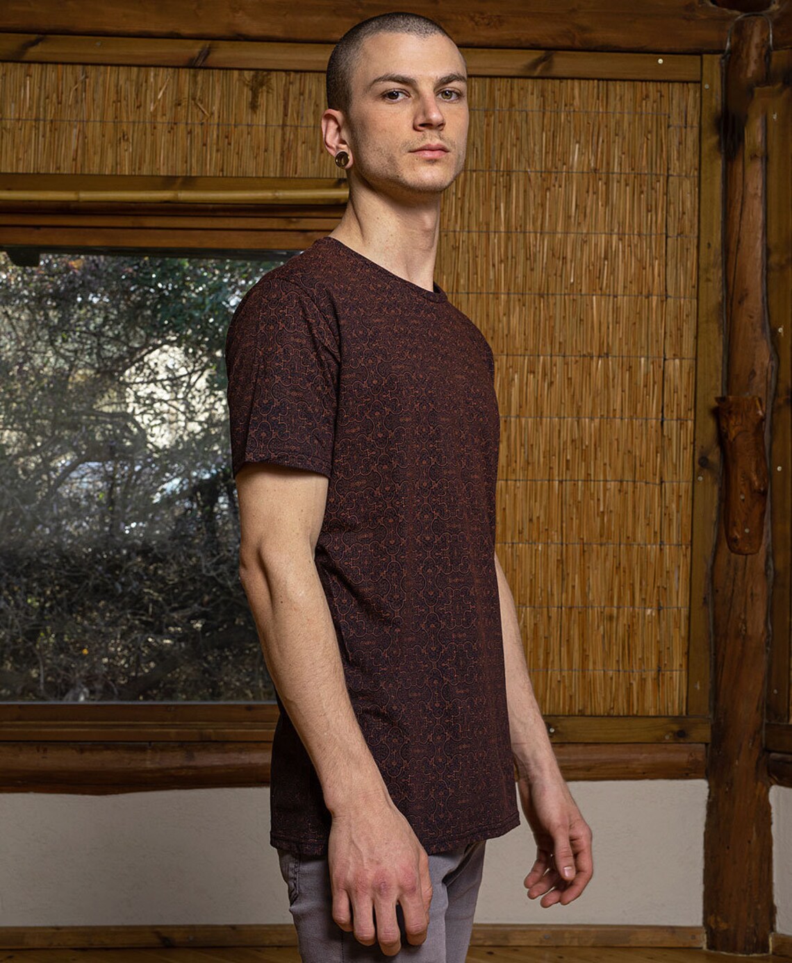 Psychedelic Shipibo Shirt for Men Ayahuasca Shamanic | Etsy