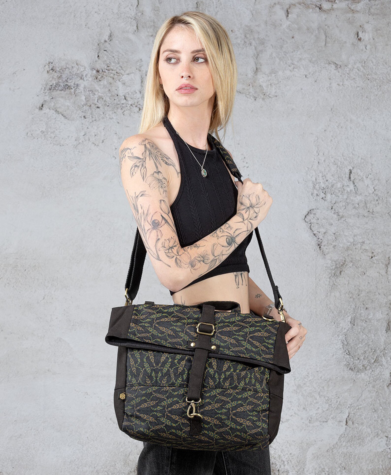 Canvas Messenger Bag Laptop Messenger Bag 14.5 Inch Laptop - Etsy