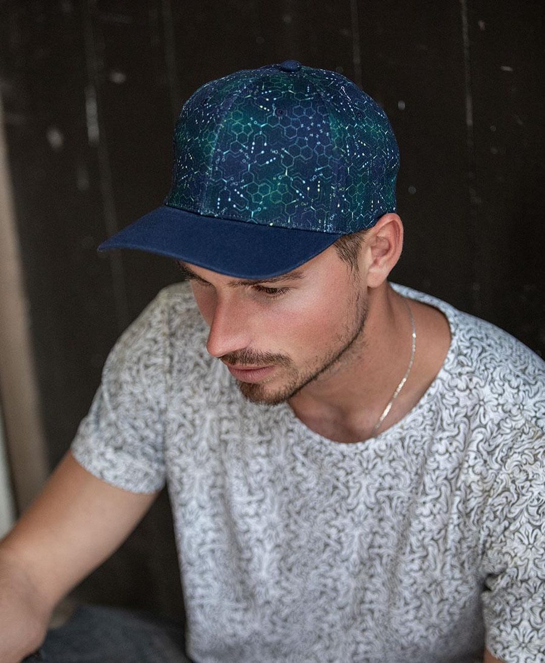 LSD Molecule Hat, Baseball Cap , Psychedelic Hats, Printed Caps for Men ...