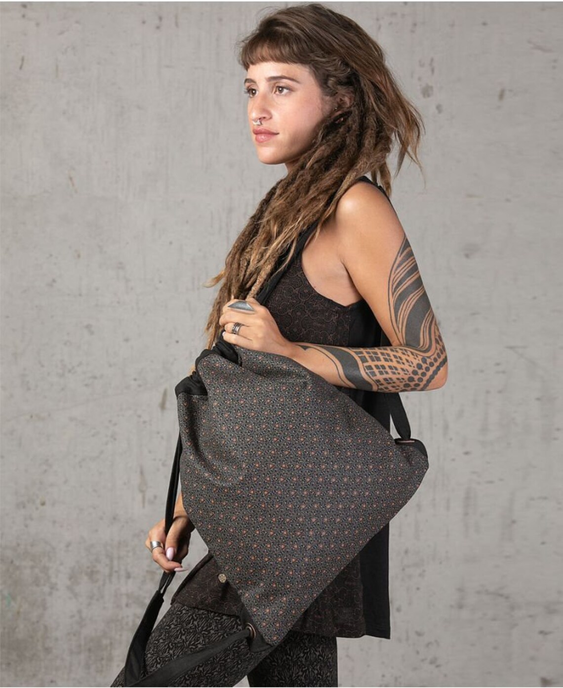 Atom Molecule Bag, Sacred Geometry, Drawstring Backpack, Sack Bag, Silk ...