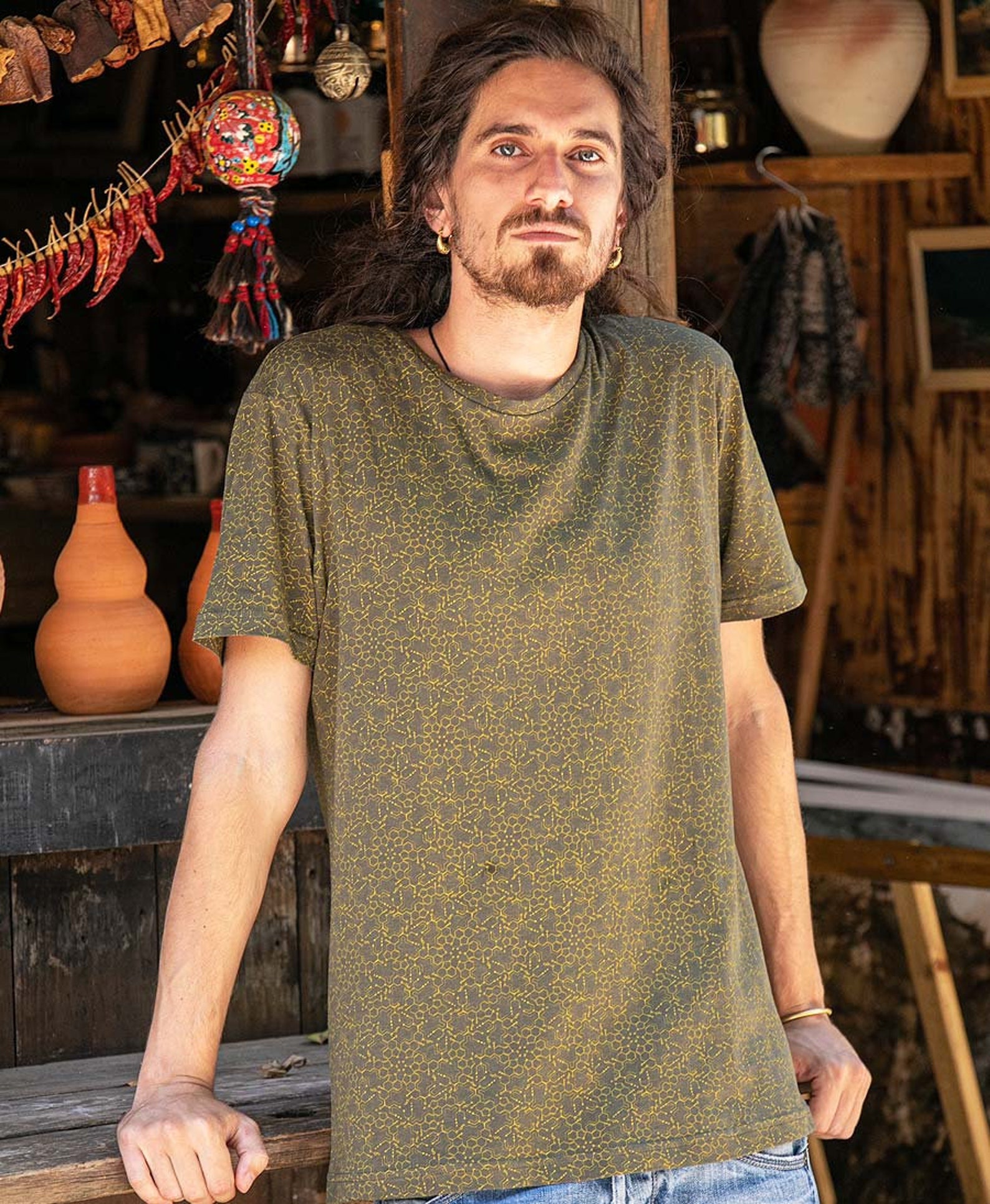 LSD Molecule Psychedelic Men T Shirt Sacred Geometry | Etsy