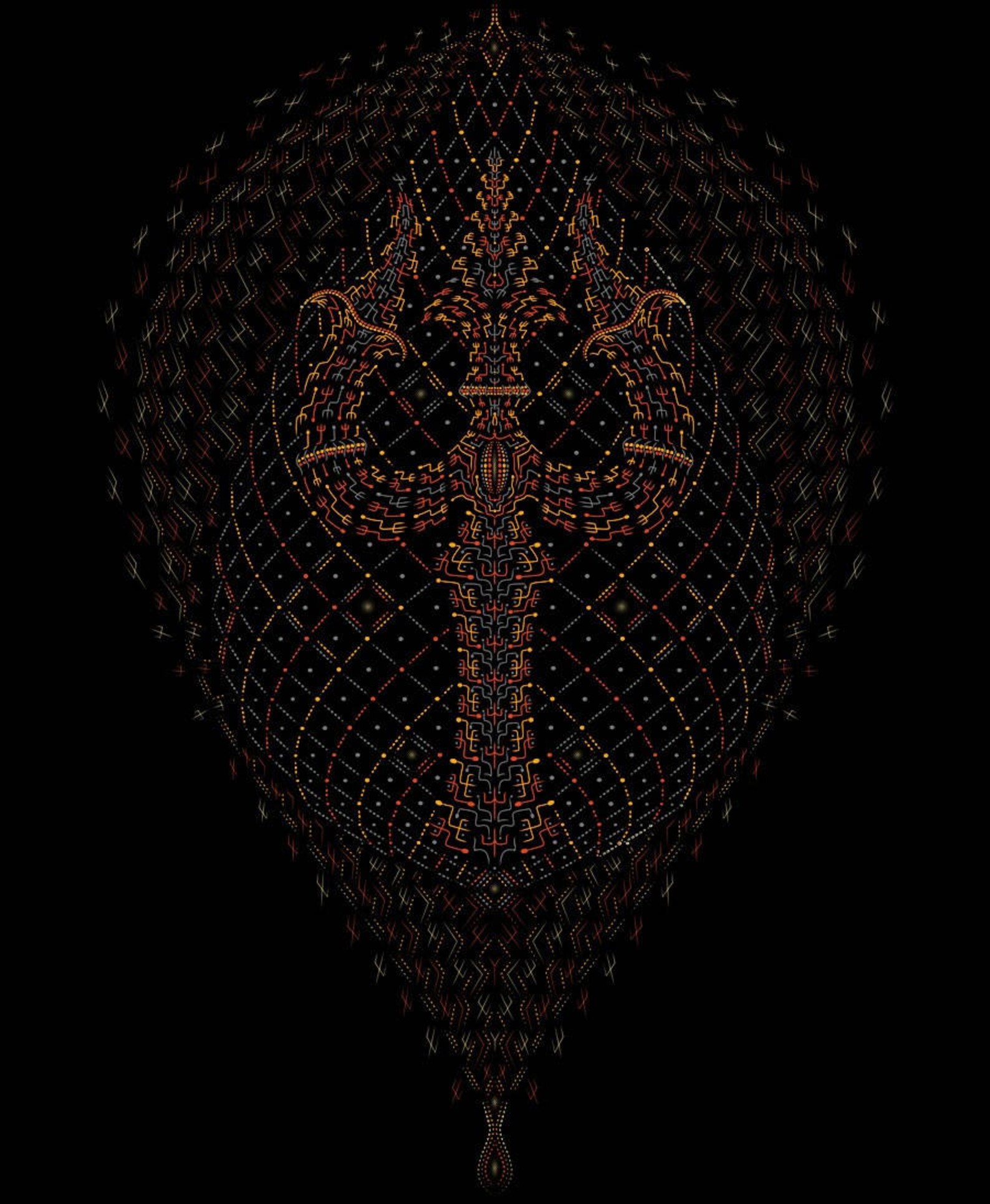 Canvas Sack Bag With Trishul Print Drawstring Bag Mini - Etsy