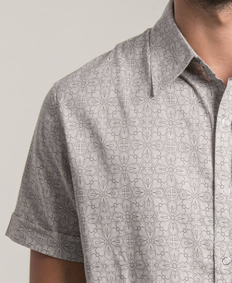 Unique Button Up Shirt For Men Button Down Shirt Arabesque | Etsy