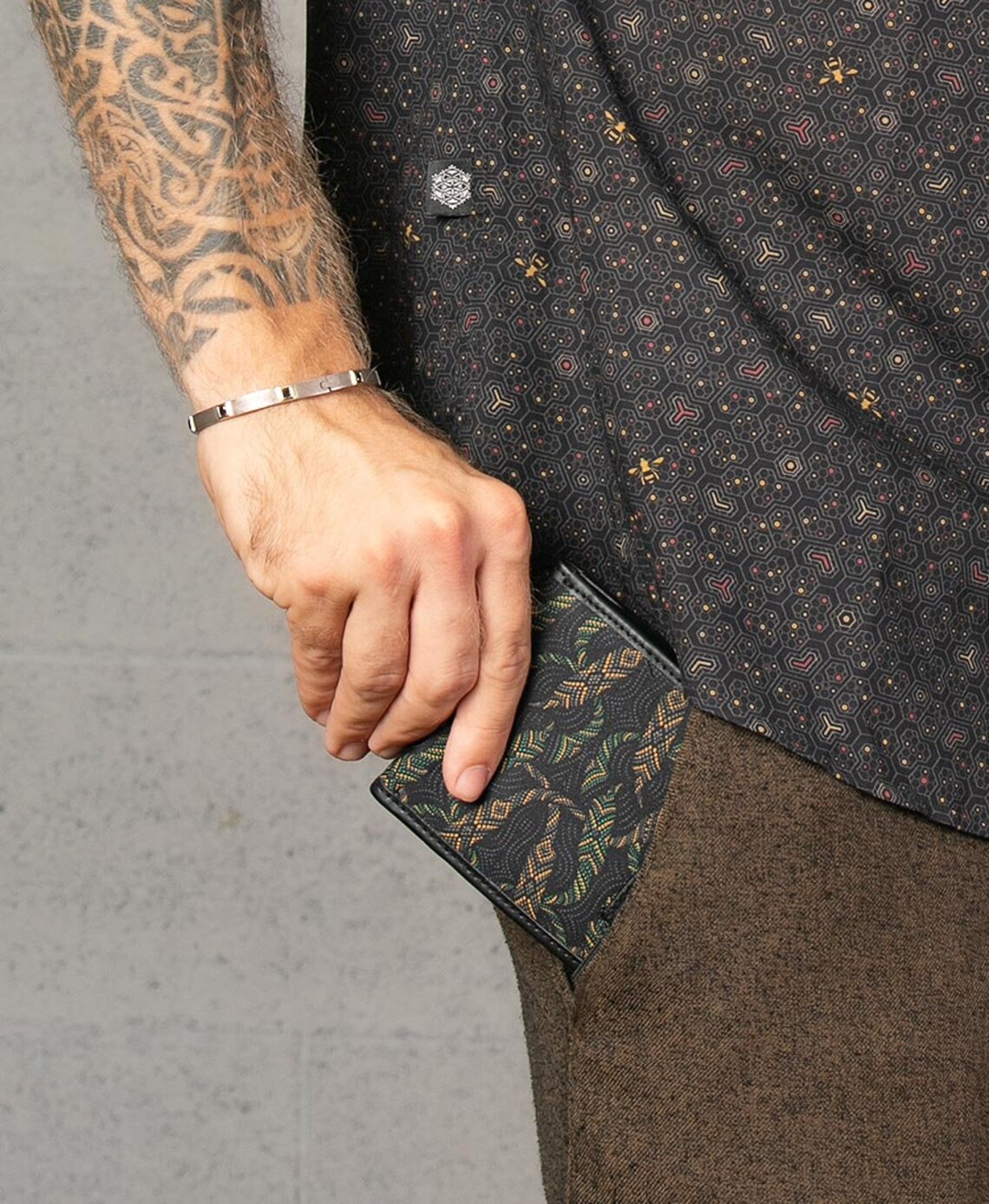 Tribal Mens Wallet Slim Wallet for Men Bifold Mens Wallet - Etsy