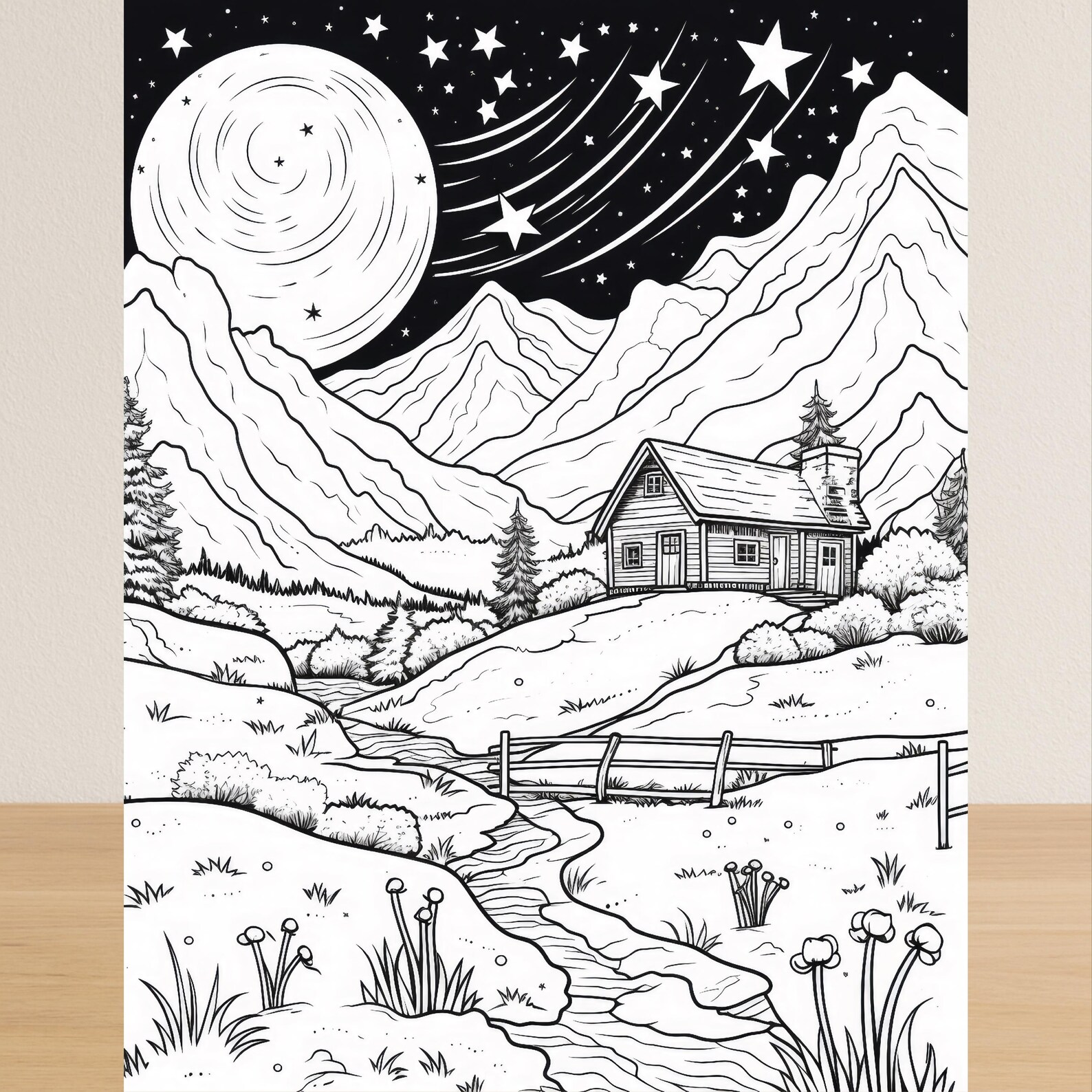 Countryside Coloring Book for Adults, Country Life Adult Coloring Book ...