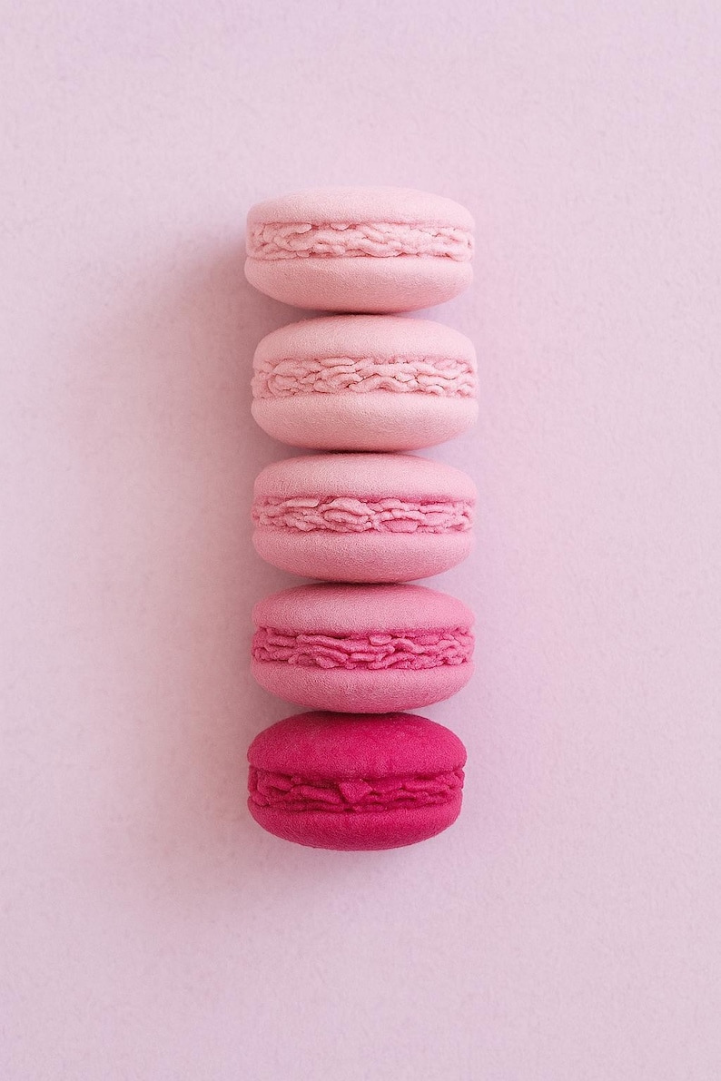 Handmade Wool Felt Macarons Pretend Play Food Montessori - Etsy