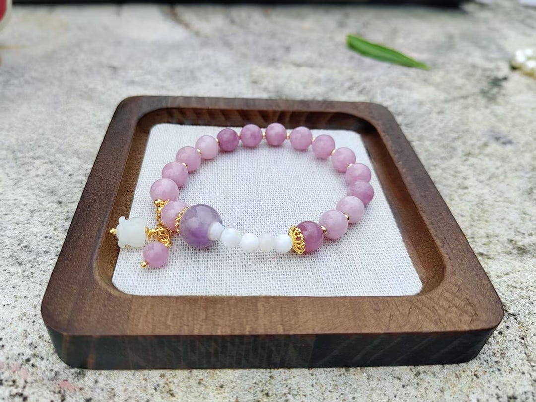 Healing Stone Bead Bracelet for Women, Natural Gemstones Balance ...