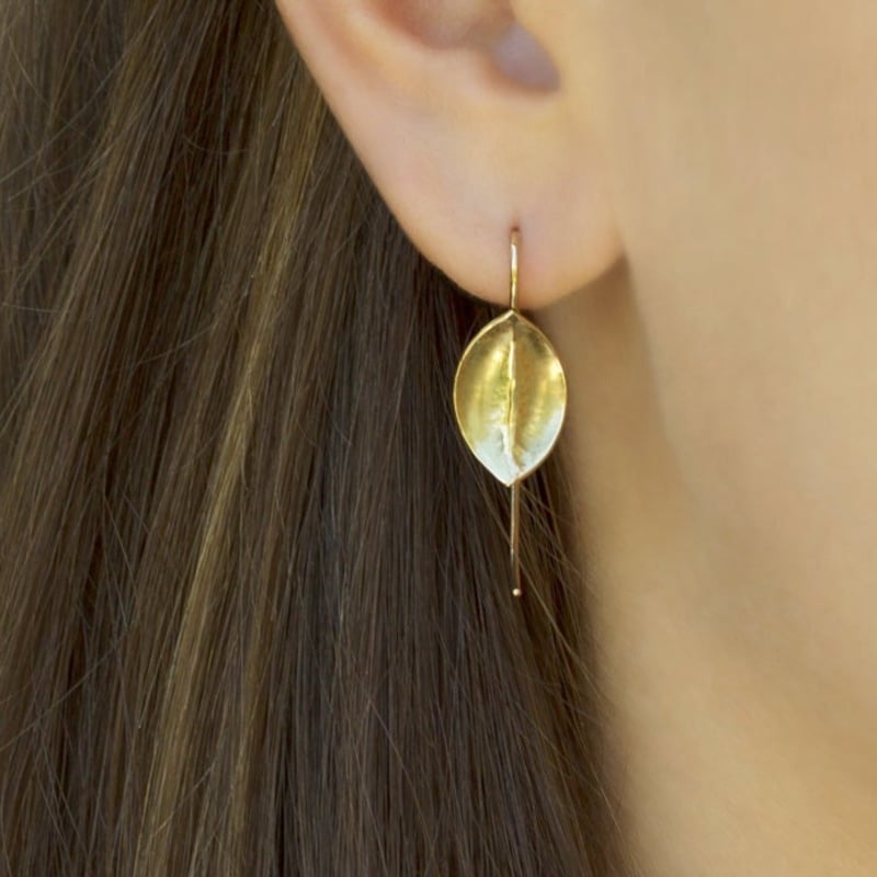 Solid Gold Earrings - Etsy