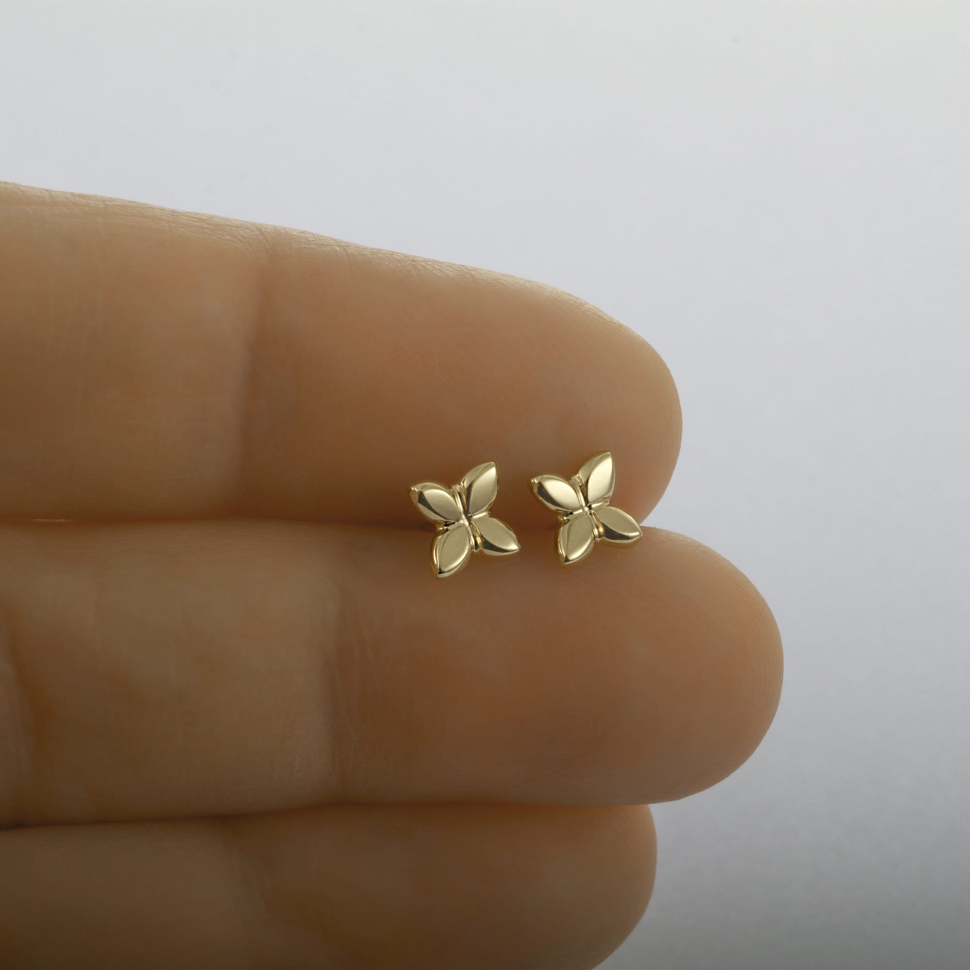 Small 14k Gold Stud Earrings, Solid Gold Studs, Everyday Gold Ear Studs, Minimalist Gold Jewelry ...