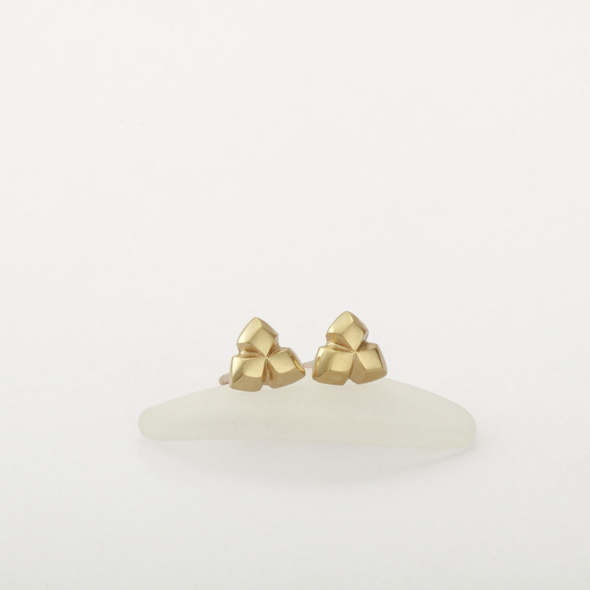 Solid Gold Stud Earrings 14k Gold Post Earrings Small Gold - Etsy