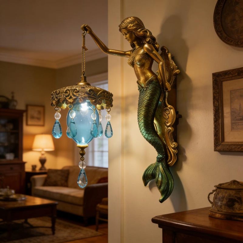 Mermaid Lamp - Etsy