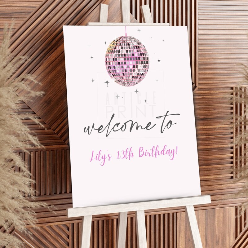 Disco Poster Birthday - Etsy