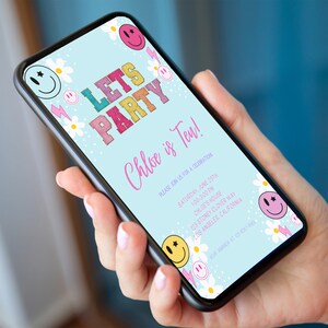 Stoney Clover Inspired Party Invitation, Patch Letter Invitation, Girl ...