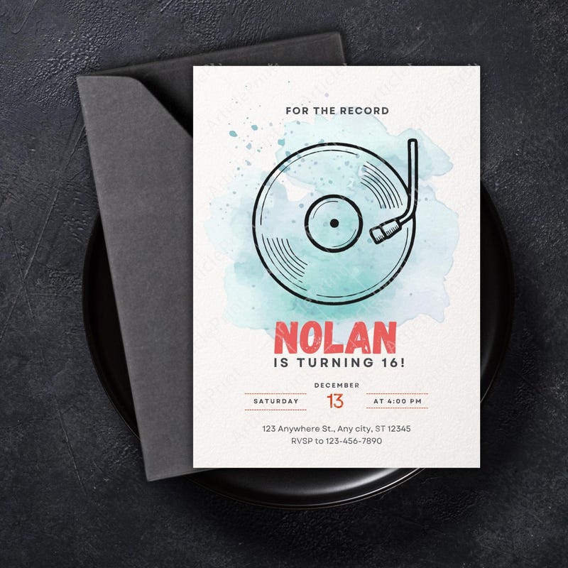 Vinyl Record Invitations - Etsy