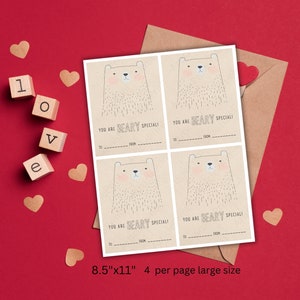 Valentine Printable beary Special Teddy Bear Outdoor Adventure ...