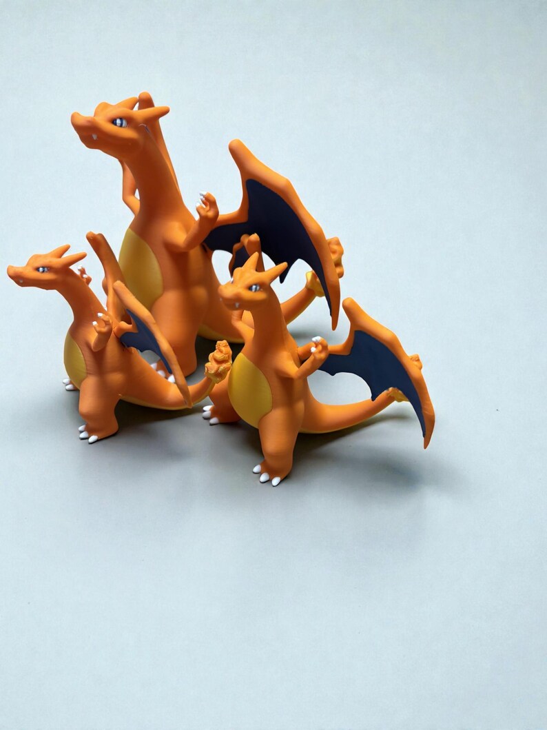 3D Printed Charizard Figure | Pokemon Charizard Statue | Mini Medium ...