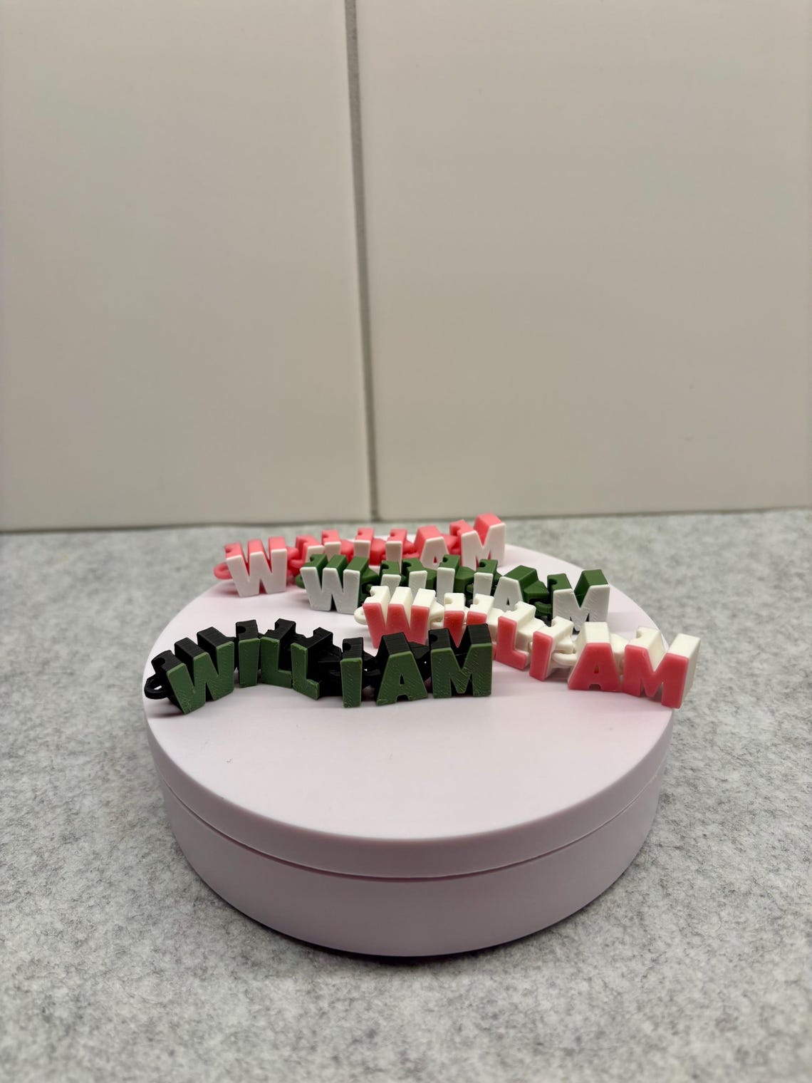 Custom Name Keychain | 3D Printed Flexible Articulated Gift - Etsy