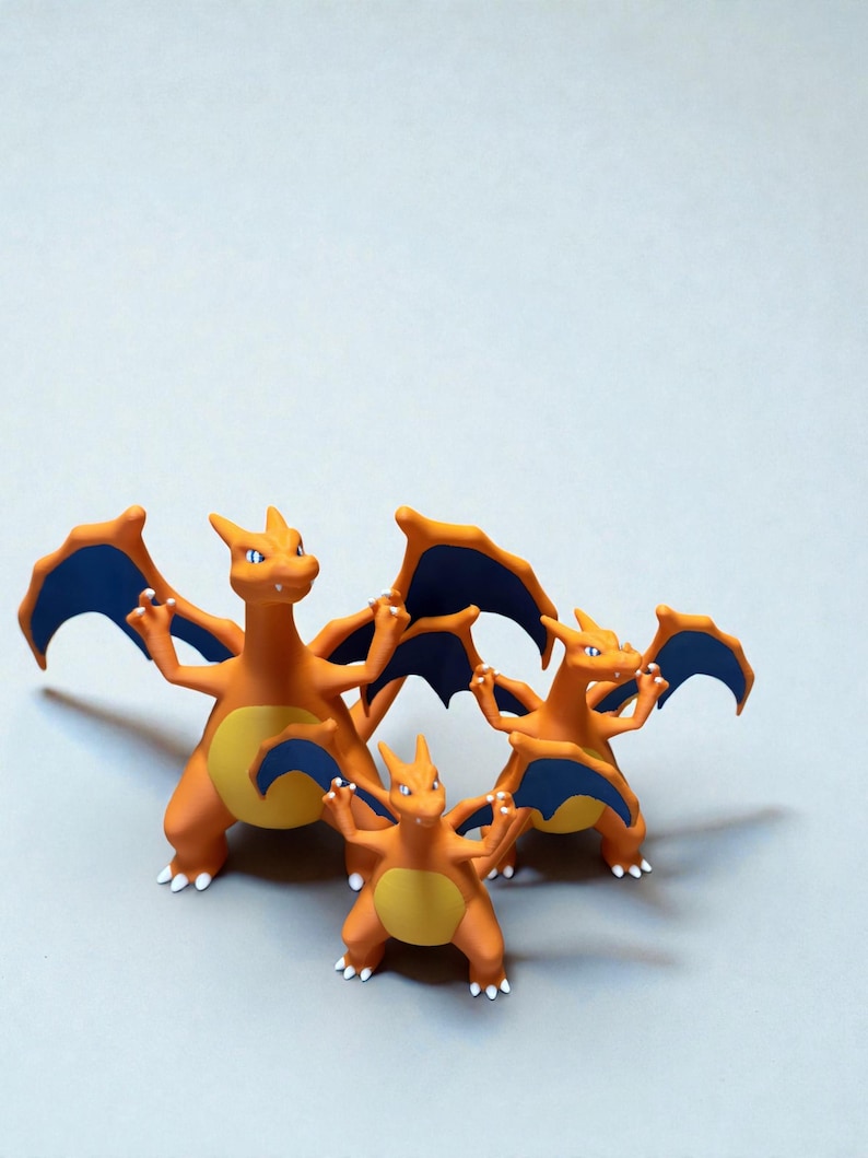 3D Printed Charizard Figure | Pokemon Charizard Statue | Mini Medium ...