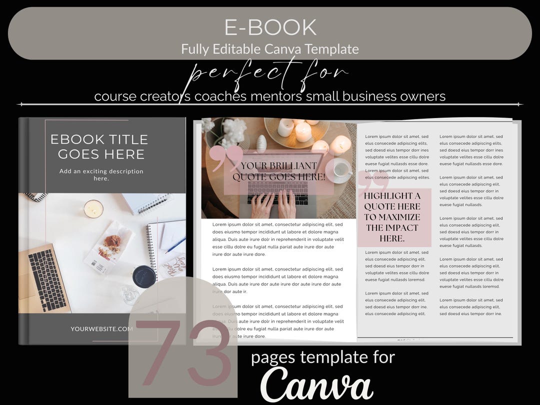 Modelo de Ebook Canva | Modelo de Ebook para Criador de Cursos | Capa ...