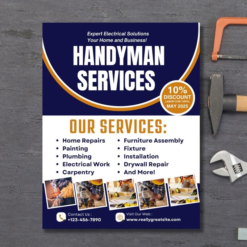 Flyer Template Handy Man - Etsy