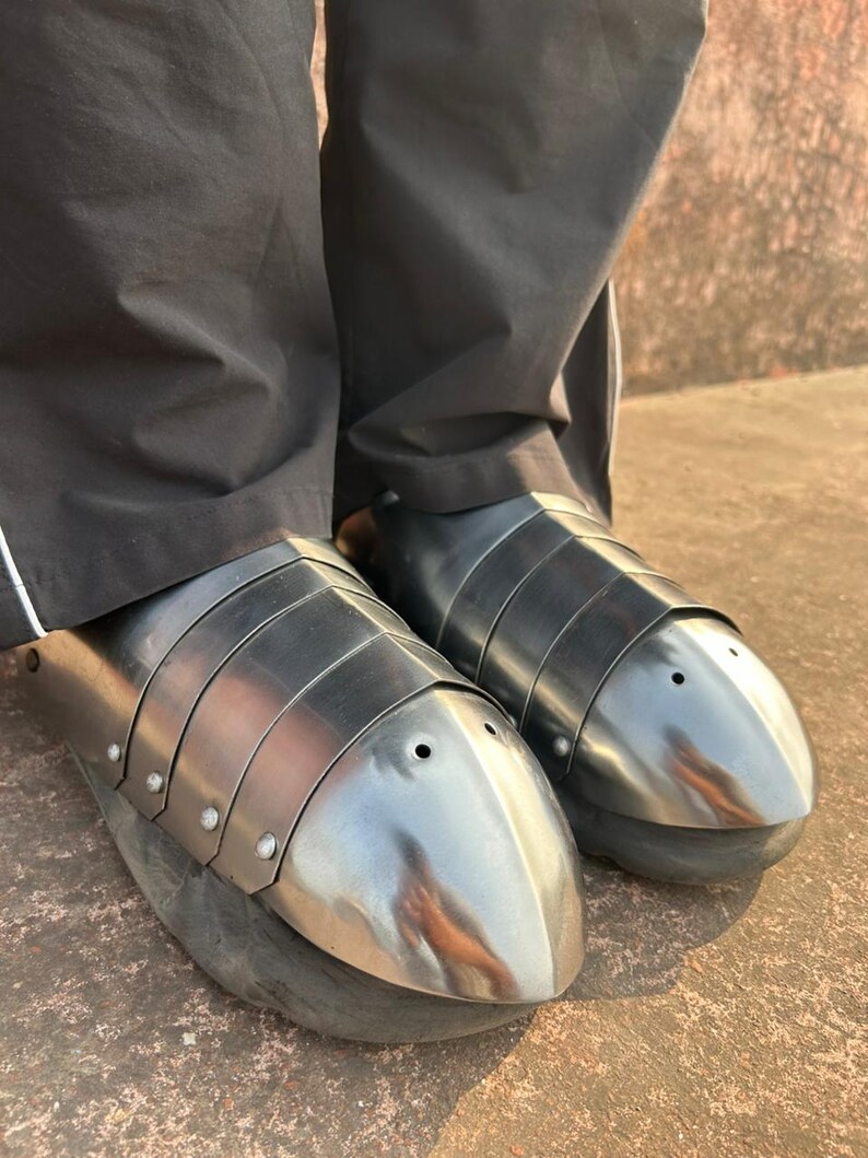 Medieval Knight Sabatons – Steel Foot Armor for Cosplay, LARP & Display ...