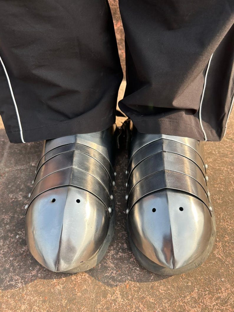 Medieval Knight Sabatons – Steel Foot Armor for Cosplay, LARP & Display ...