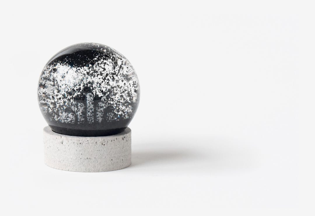 Milan Cathedral in a Globe of Fine Dust, a Concrete and Glass Ornament ...