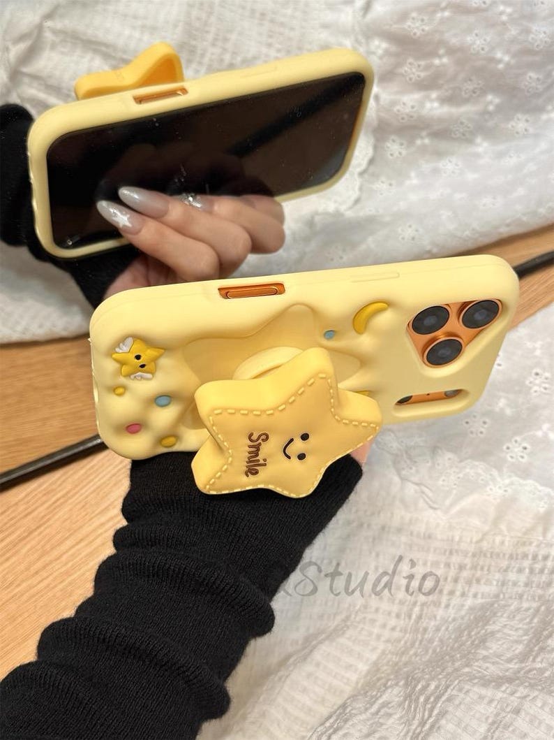 Jellycat Stars & Smiley Face With Extendable Kickstand Phone Case ...