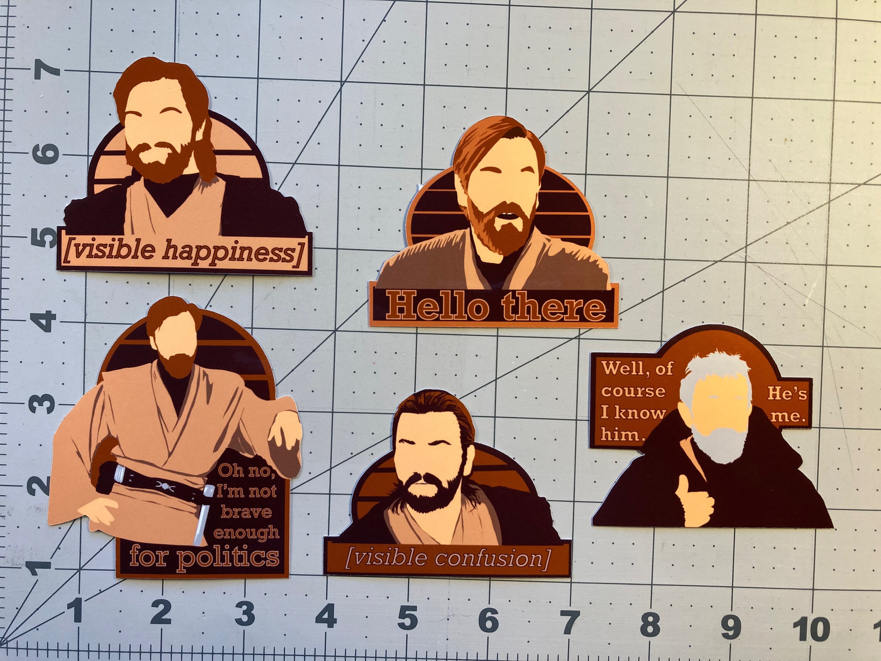 Obi-wan Kenobi Meme Vinyl Stickers/decals Various - Etsy UK