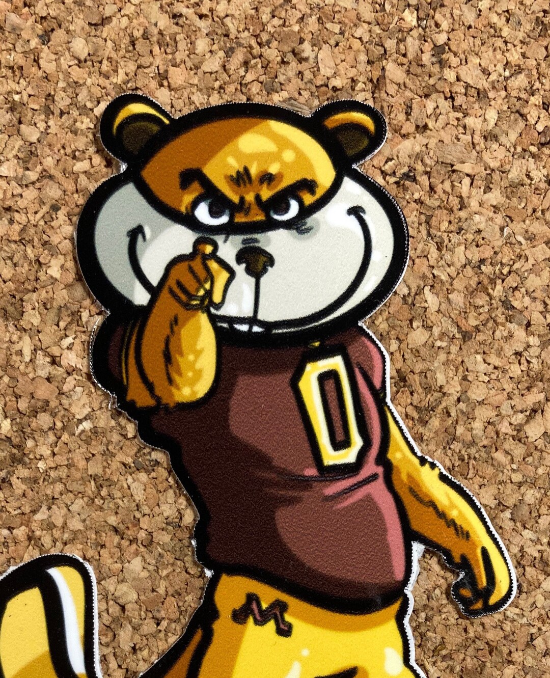 Original Artwork Gopher Mascot Vinyl Sticker/decal, Brilliant Colors ...