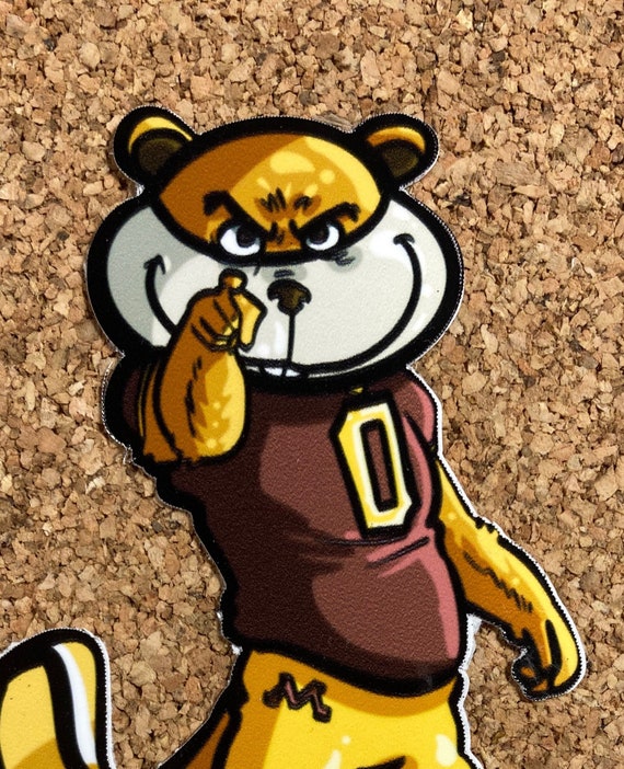 Original Artwork Gopher Mascot Vinyl Sticker/decal Brilliant - Etsy