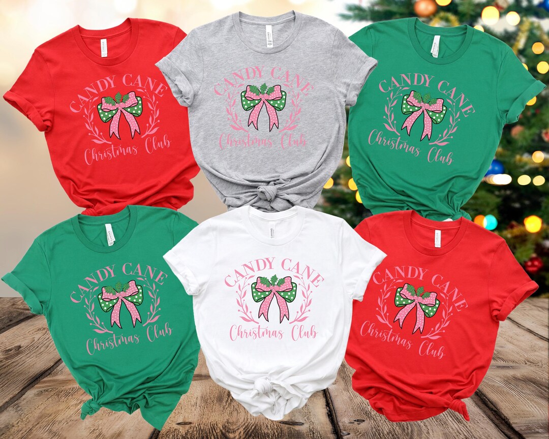 Candy Cane Christmas Club Shirt, Christmas Season Sweatshirt, Merry ...