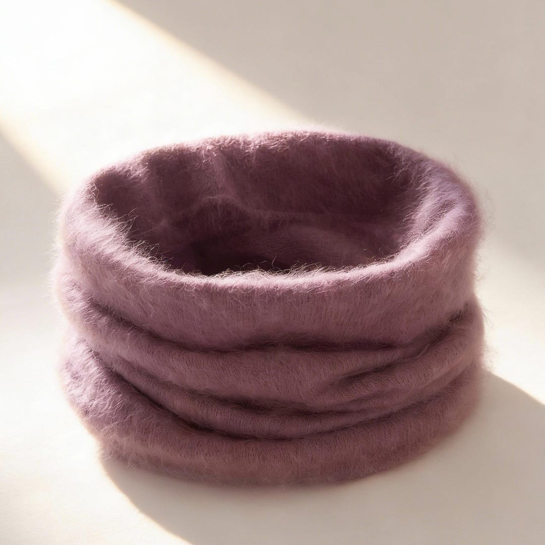 Luxury Soft Cashmere Neck Warmer | Brushed Cashmere Collar Scarf ...