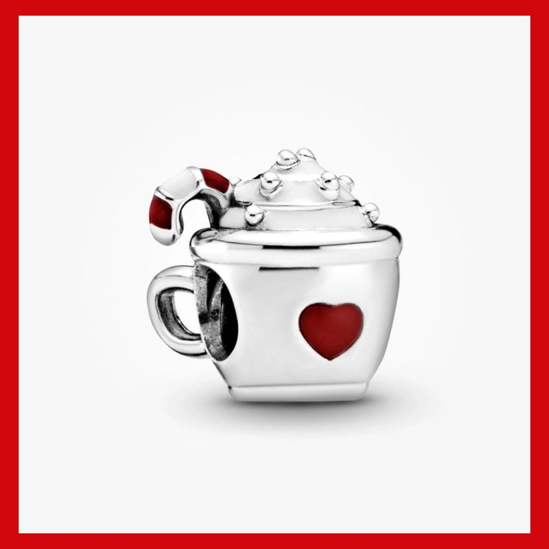 Cocoa & Candy Cane Charm,charm for Bracelet,necklace Pendant,pandora ...
