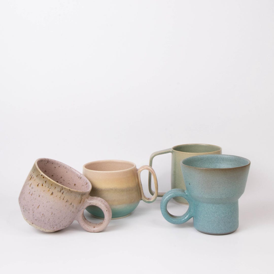 Earth Mug Collection | Simple Minimalist Mugs With Rough Natural Stone ...